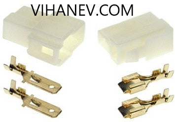 2 Pin Motor Connector Socket - Male & Female – VihanEV LLP